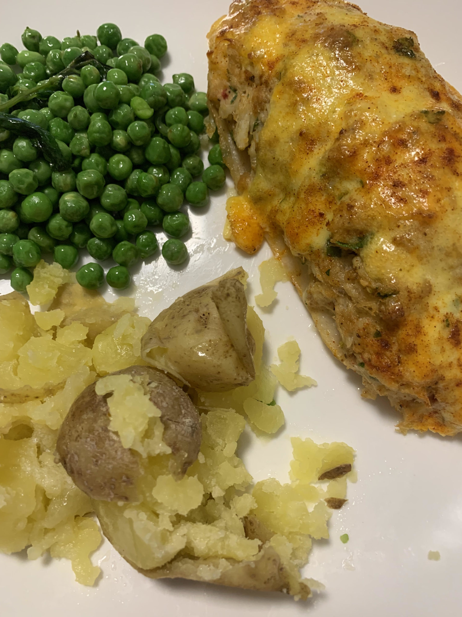Baked Grouper with crab stuffing